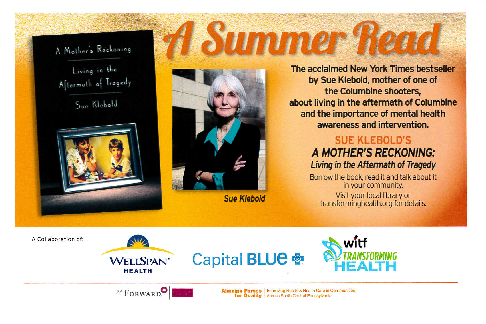 “A Summer Read” 2019 Selection Addresses Mental Health Awareness and ...