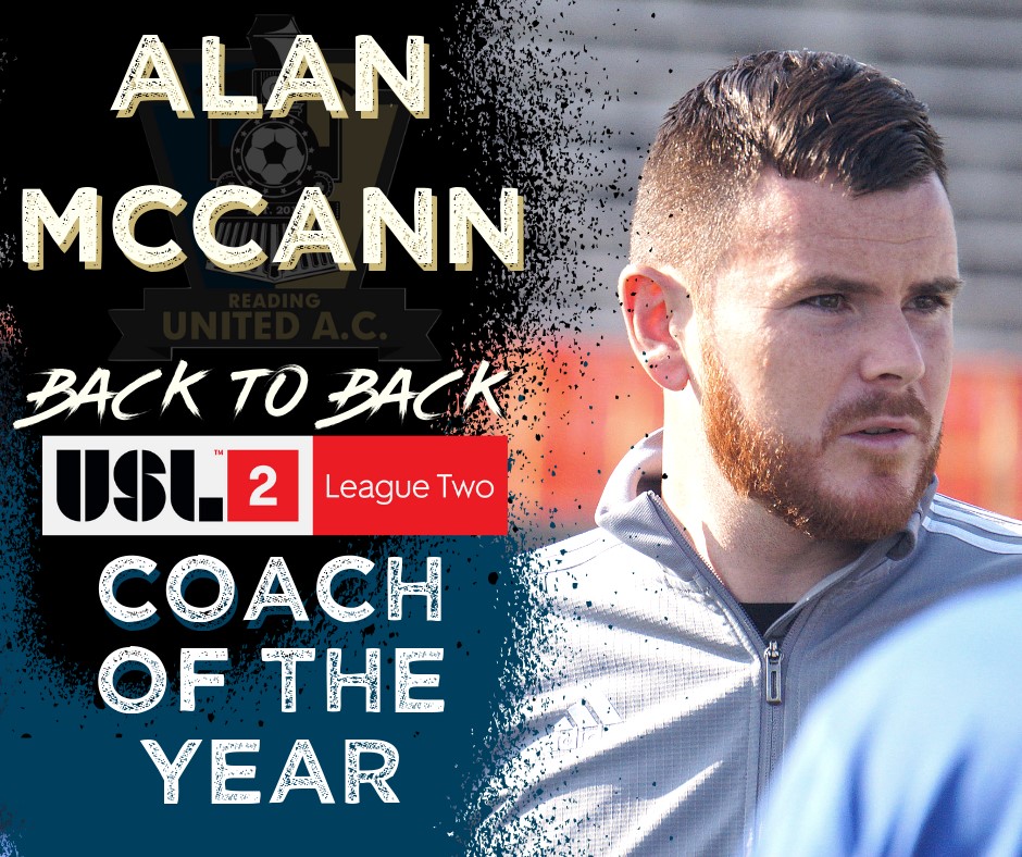 Reading United coach Alan McCann Named Coach of the Year - BCTV