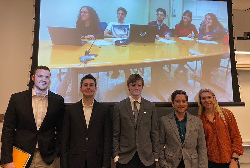 Students participate in international negotiations - BCTV