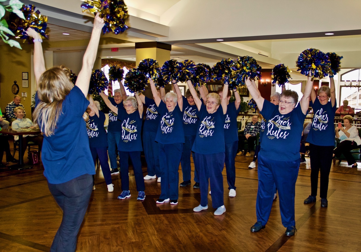 Silver Poms Cheerleading Squad Gives Debut Performance - BCTV