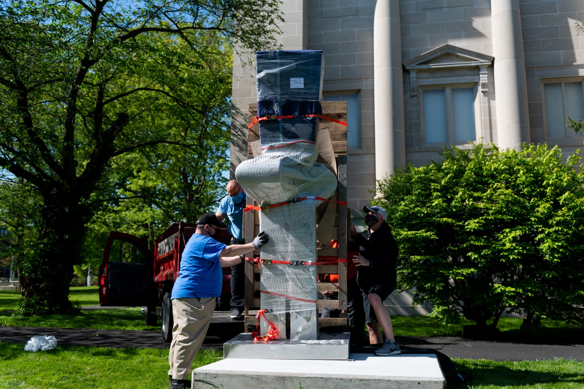 Reading Public Museum Sculpture Reinstalled - BCTV