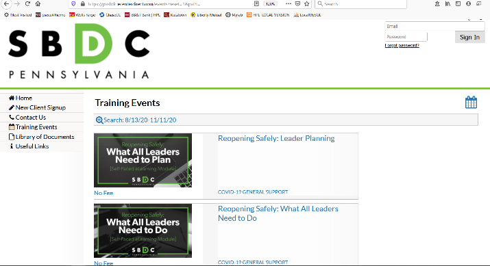 PA SBDC Creates Free Online Modules To Assist COVID Impacted Businesses ...