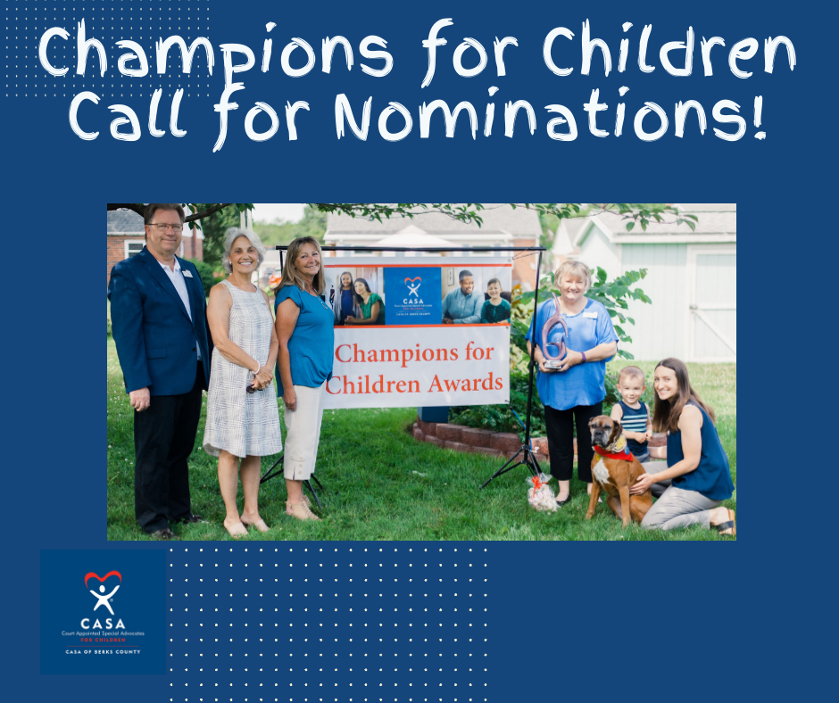 CASA Berks Now Accepting Nominations for Champions For Children Awards ...