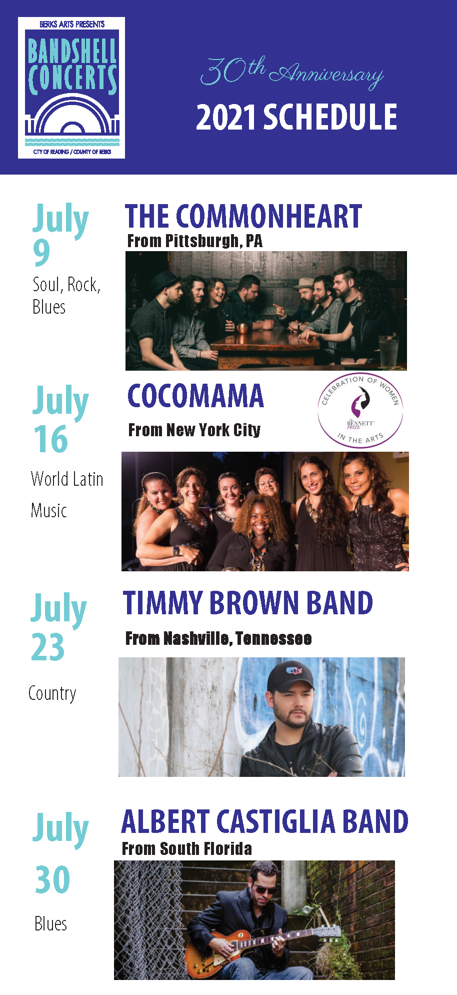 30th Anniversary Bandshell Concerts will be celebrated in 2021 - BCTV