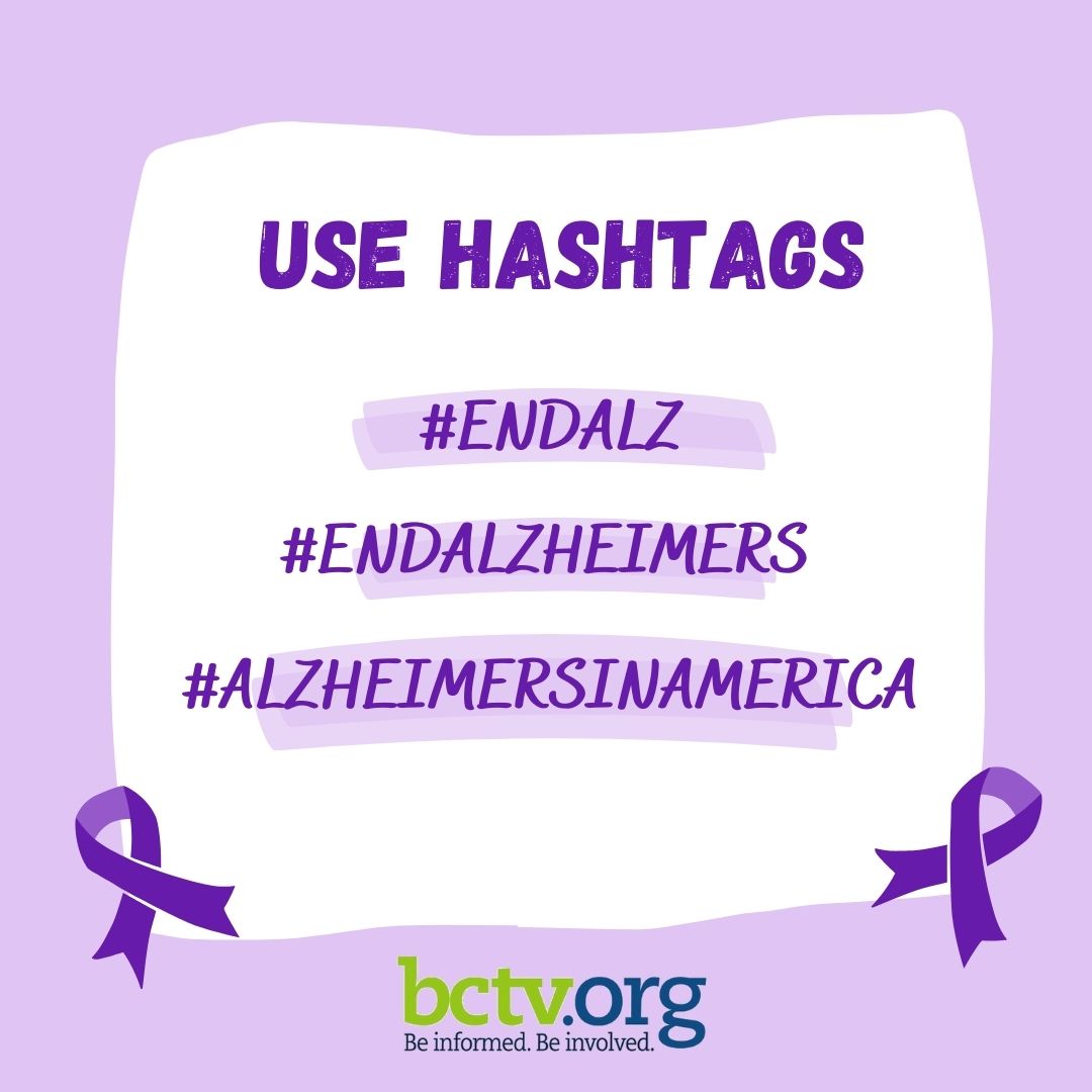 "Go Purple" for Alzheimer's & Brain Awareness Month - BCTV