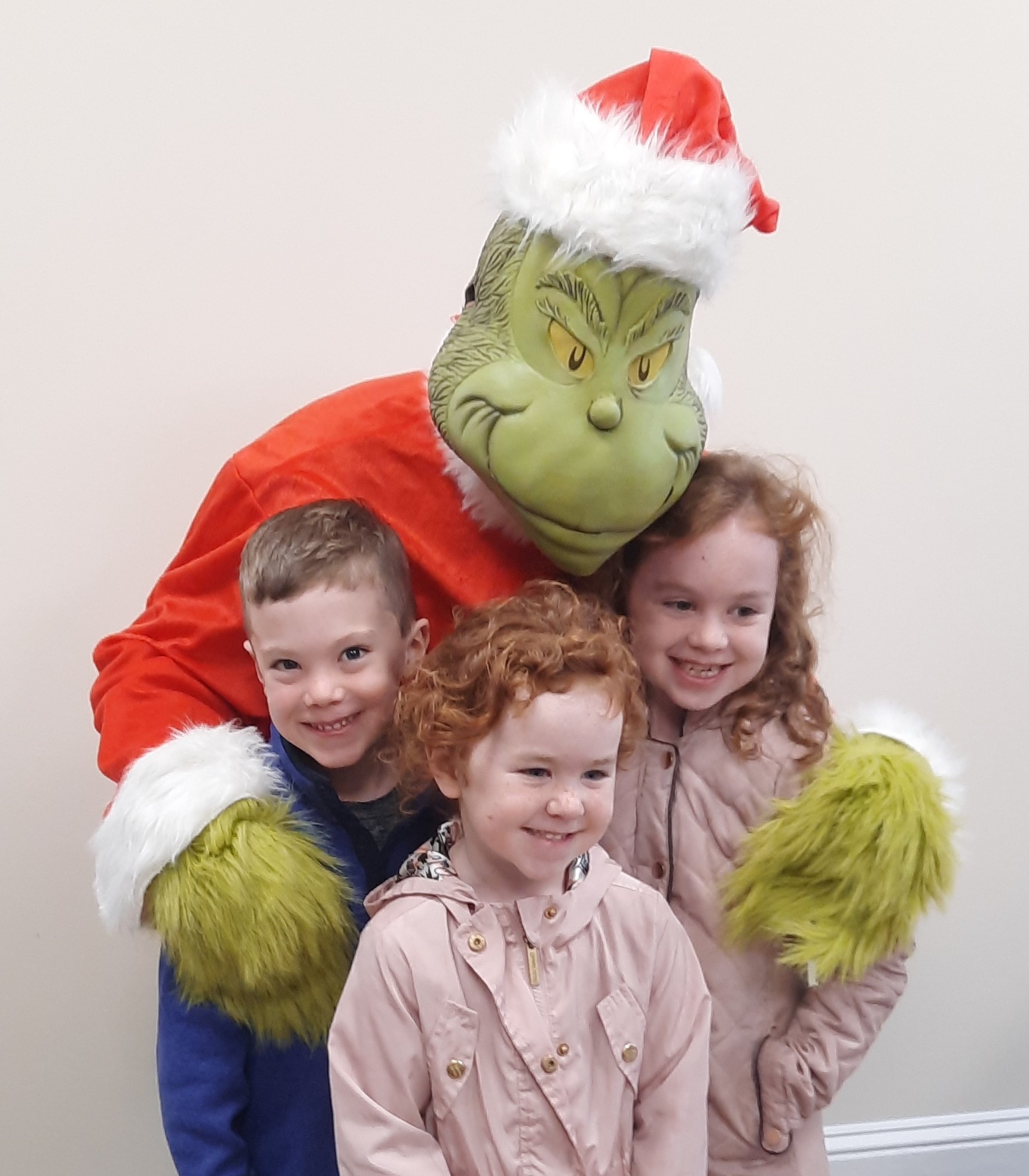 Santa Claus and The Grinch Welcome Children to Share Their Wish Lists ...