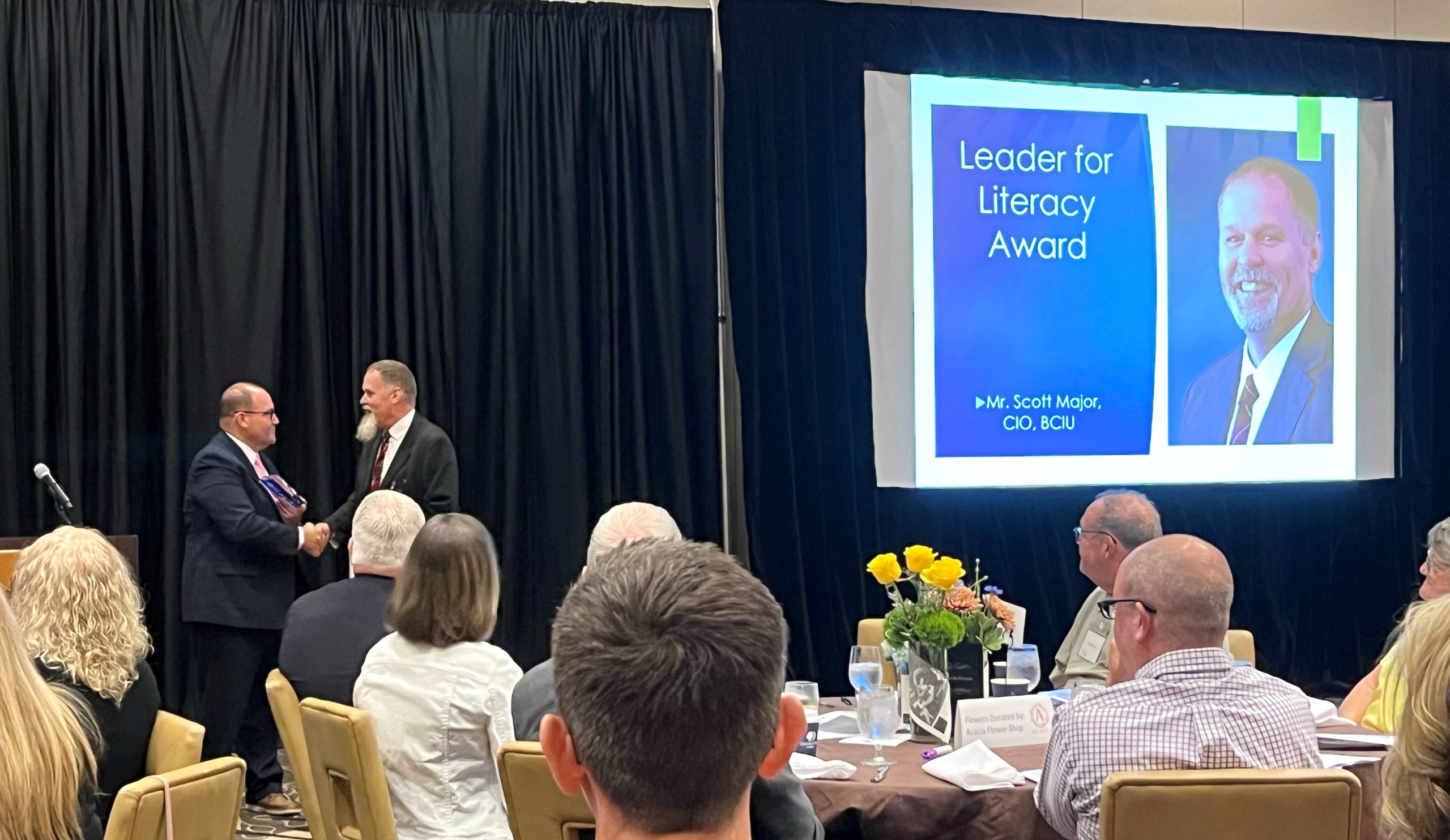 BCIU CIO Receives Leader For Literacy Award - BCTV