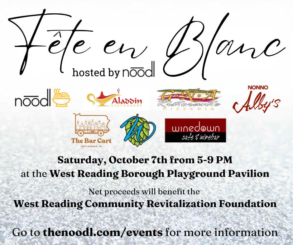 Noodl to Host West Reading’s First Fete en Blanc - BCTV