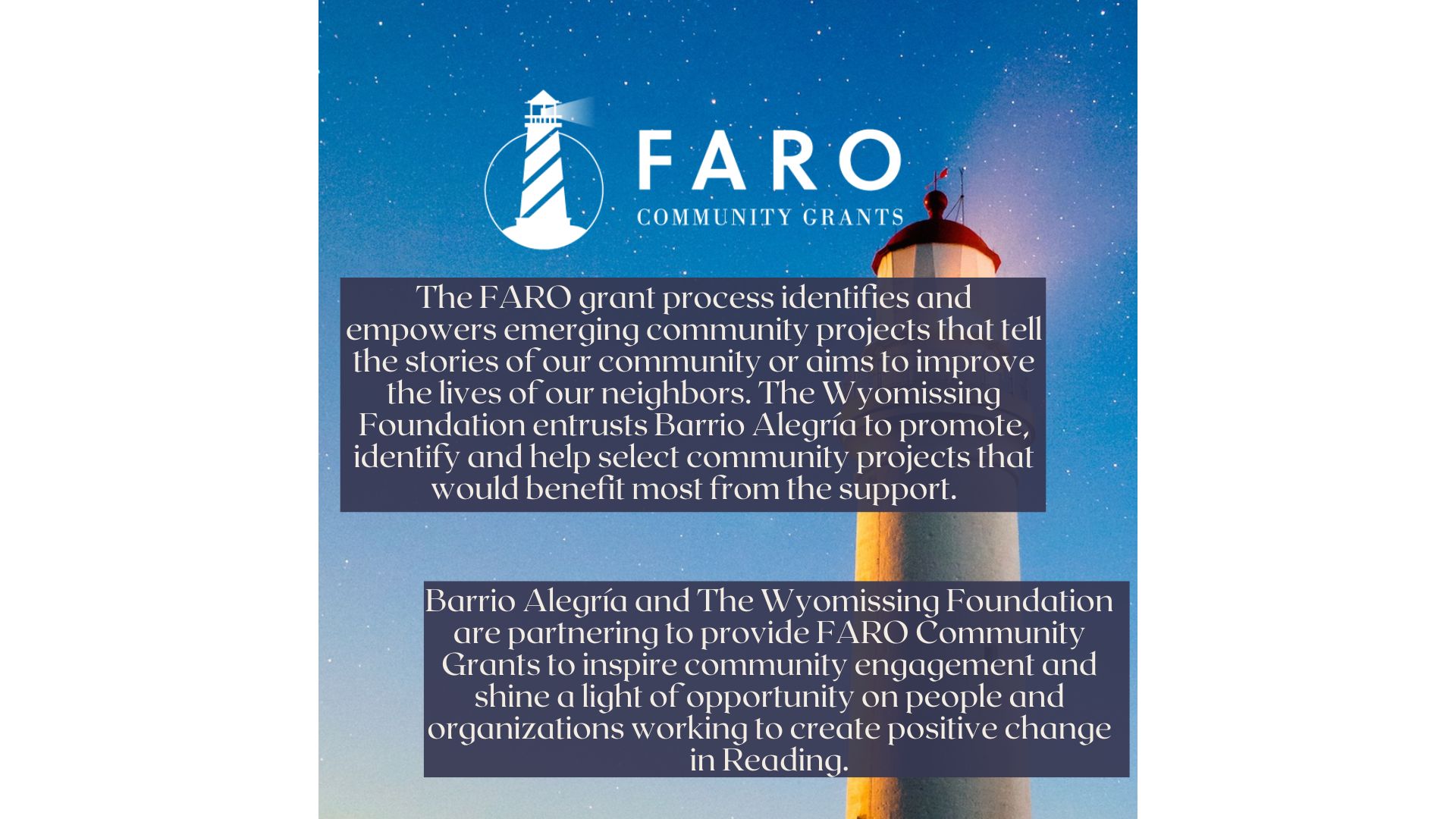 Grants Awarded to Community Engagement Projects - BCTV