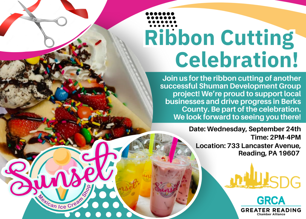 Shuman Development Group Announces Ribbon Cutting for Sunset Mexican Ice Cream Shop in Reading ...