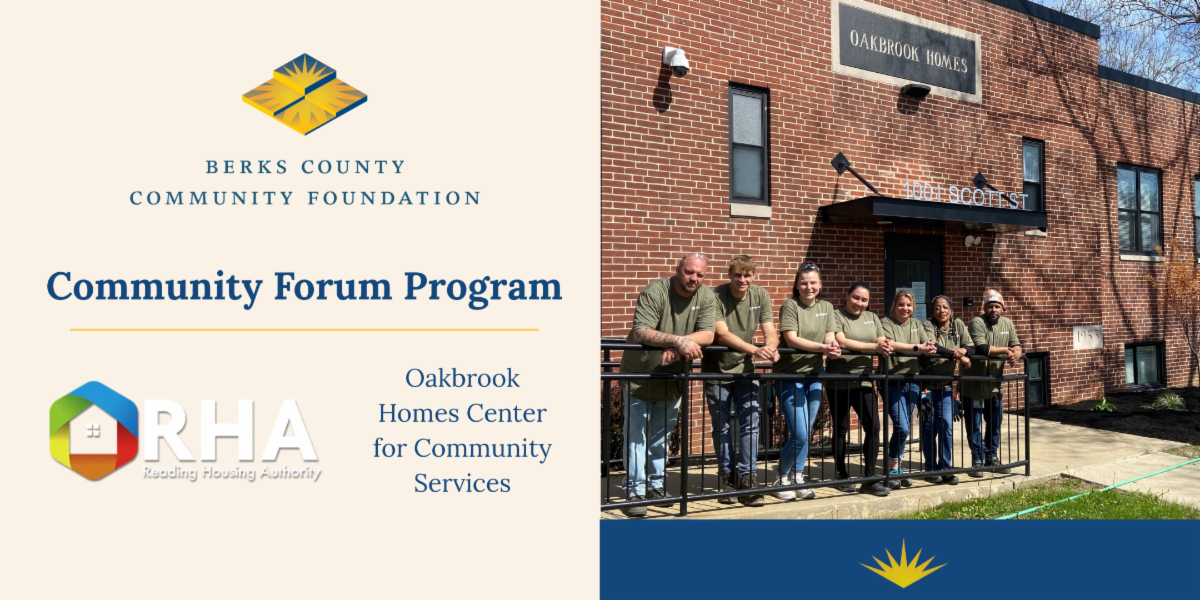 Community Forum: "Reading Housing Authority's Oakbrook Homes Center for ...