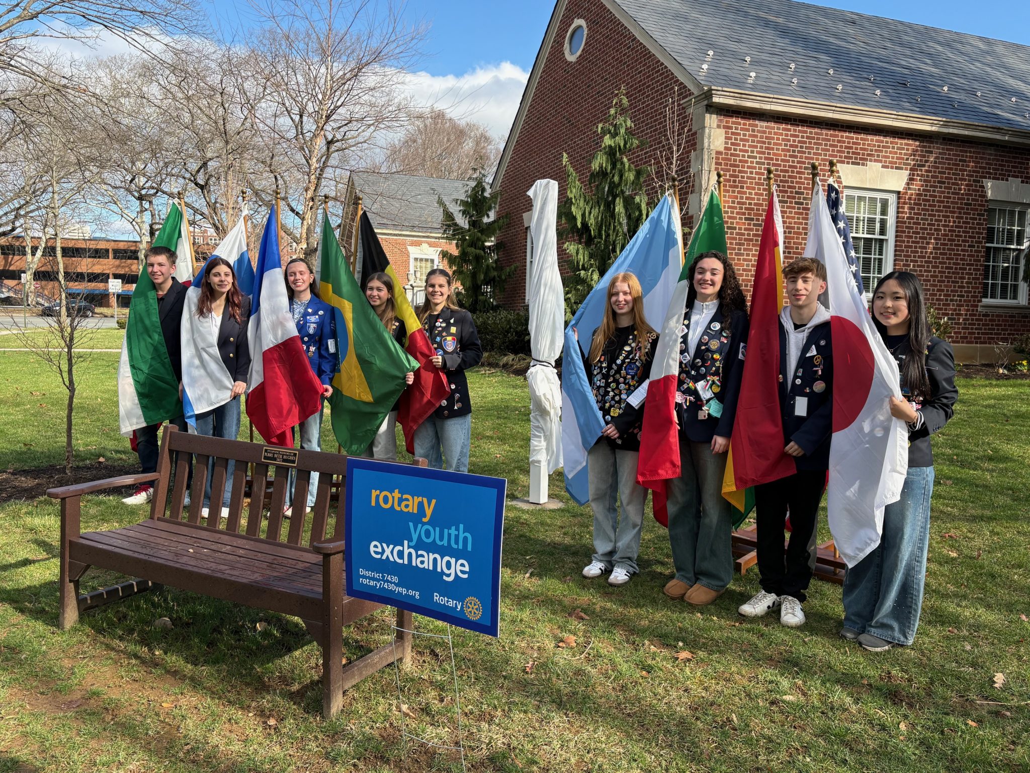 Rotary District 7430 Youth Exchange Students Dedicate Peace Pole at ...