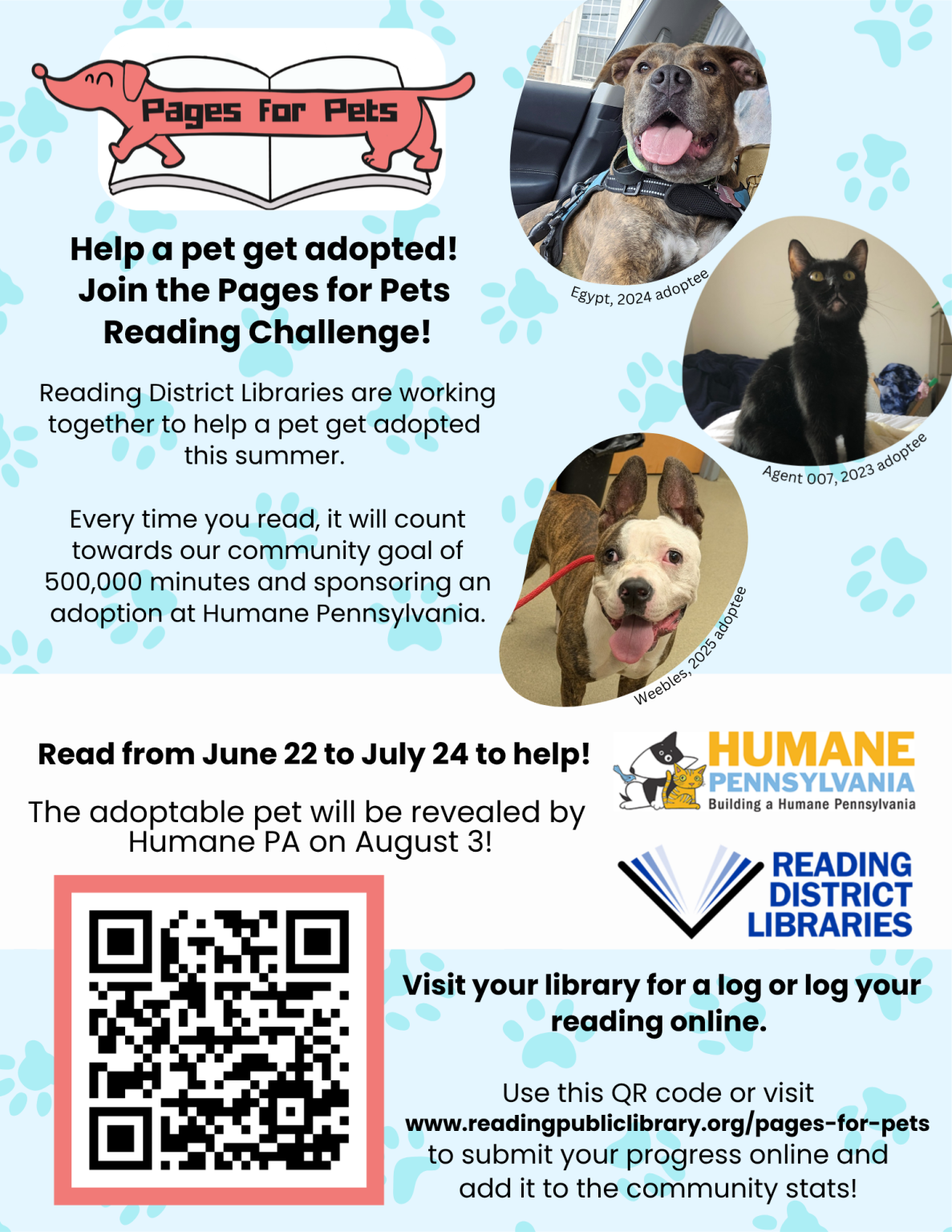 Reading District Libraries Launch Fourth Annual 'Pages for Pets ...